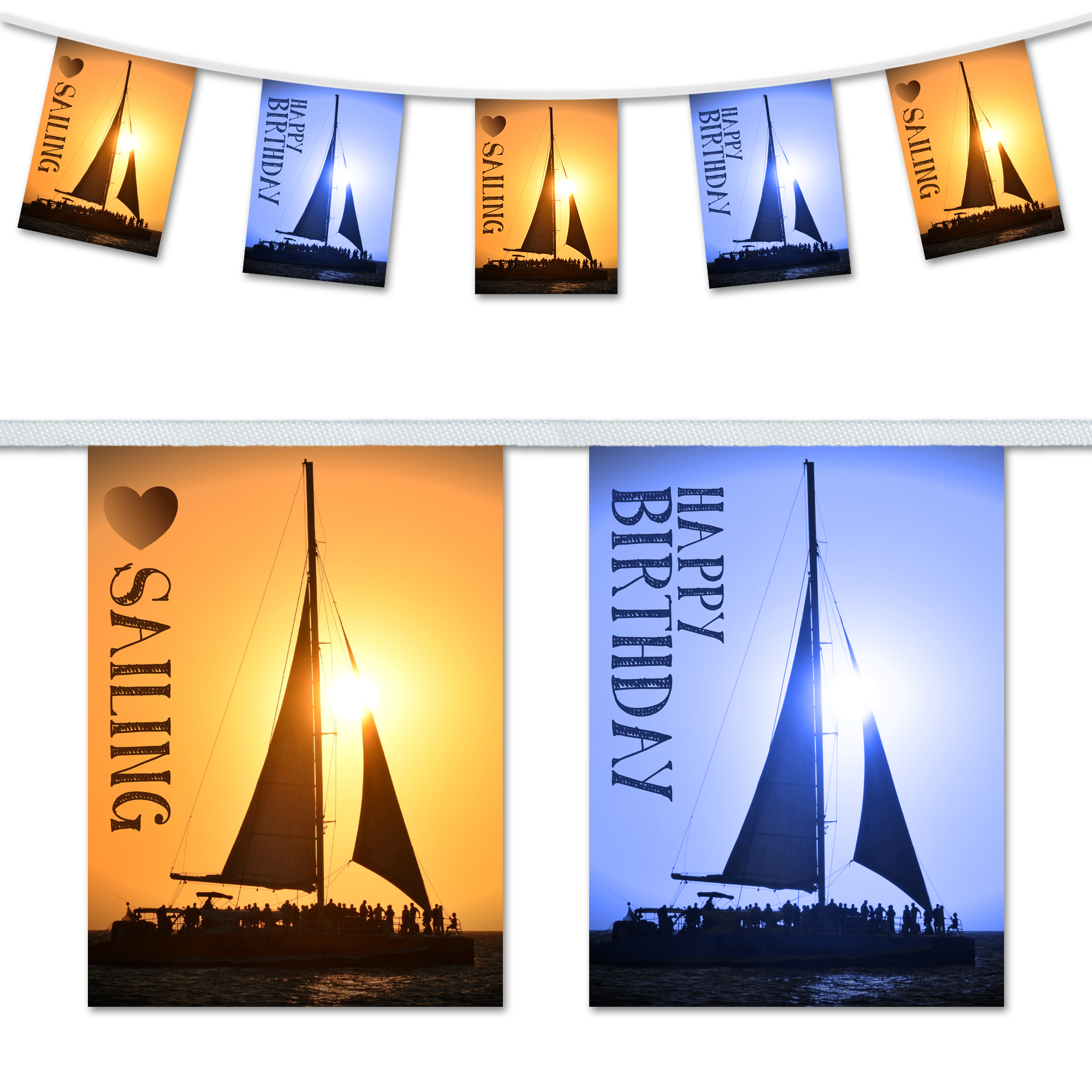 Birthday - Love Sailing Design 01 – BuntingFlags.uk