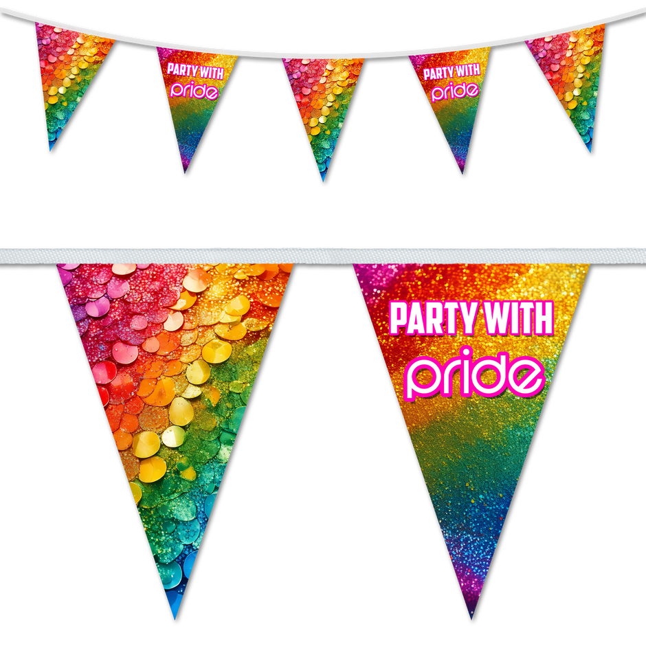 Printed bunting and Handwavers for parties, events, promotions and dec ...